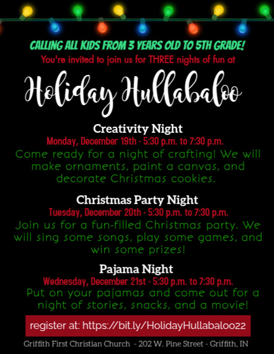 Holiday Hullabaloo 2022 (2) | PosterMyWall