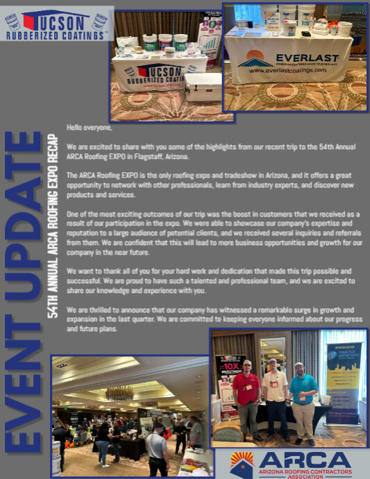 ARCA Event Newsletter | PosterMyWall