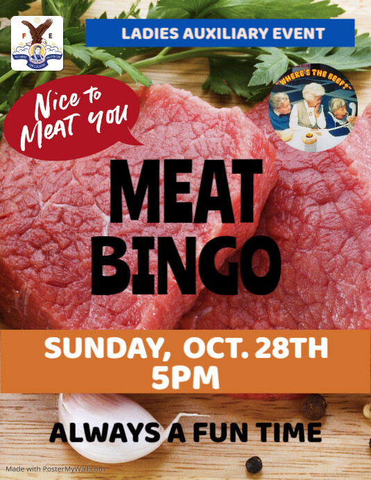 Copy of Copy of Copy of Copy of Meat Raffle Flyer (1) | PosterMyWall