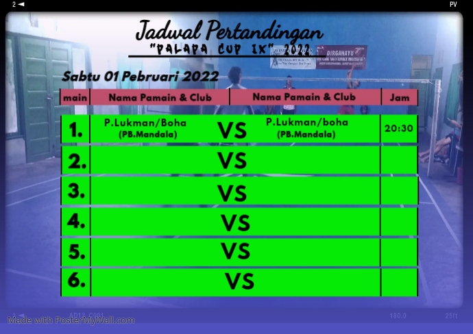 Copy of Salinan Salinan Salinan Badminton Flyer Design Template ...