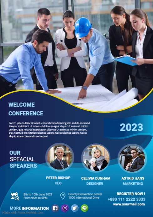 Copy of Conference Flyer | PosterMyWall