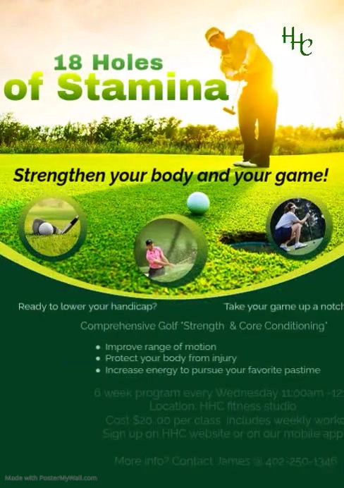 Untitled18 holes of stamina | PosterMyWall