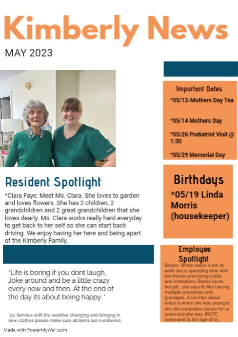 Orange Custom Branded Newsletter Page | PosterMyWall