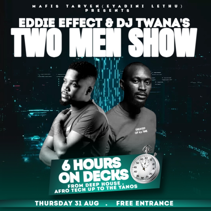 Copy of TWO MEN SHOW | PosterMyWall