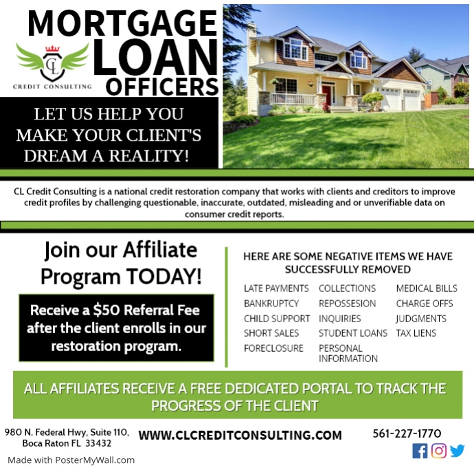 Copy of MORTGAGE LOAN OFFICERS | PosterMyWall