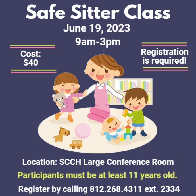 Copy of Safe Sitter Class | PosterMyWall