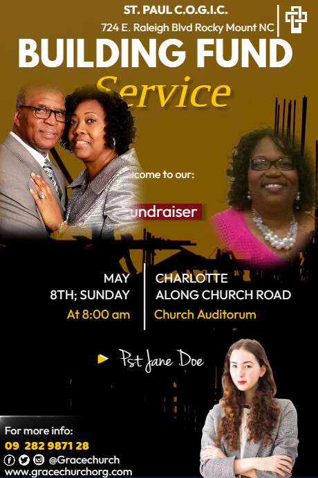 Church building fundraiser | PosterMyWall
