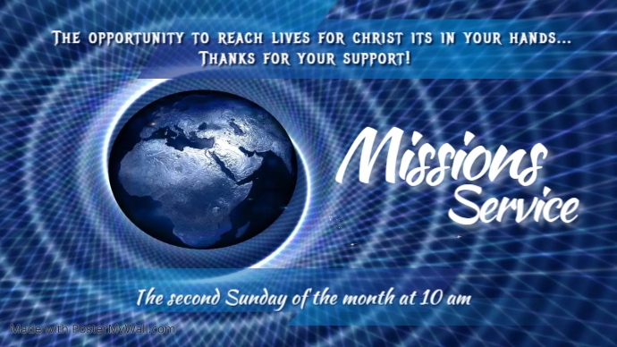 Missions Service 2023 | PosterMyWall