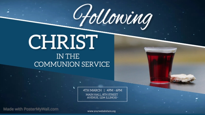 holy communion service flyer | PosterMyWall