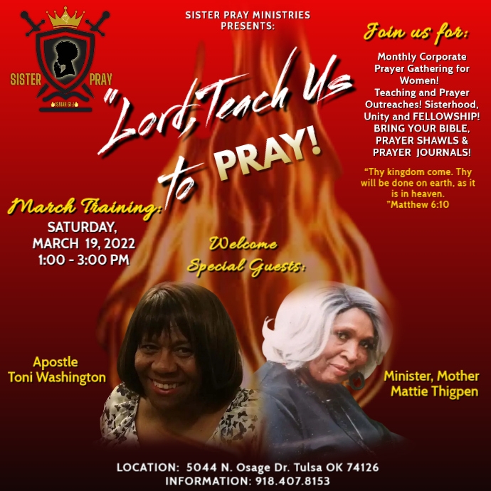 Copy of March Sister Pray Monthly | PosterMyWall