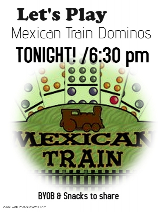 Mexican Train JULY | PosterMyWall