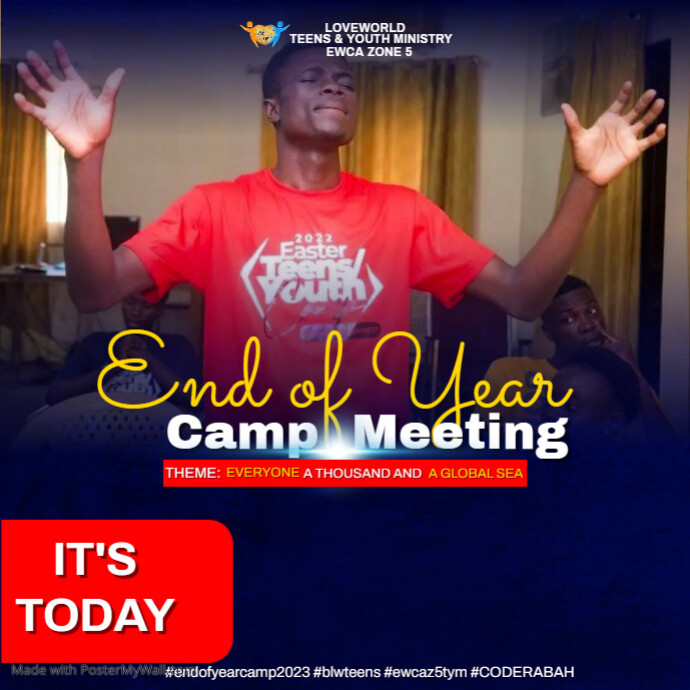 End of Year Camp Meeting | PosterMyWall