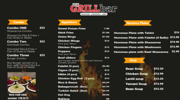 menu 3 new | PosterMyWall