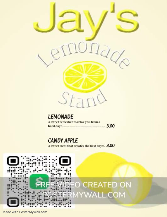 Simple Lemonade stand | PosterMyWall