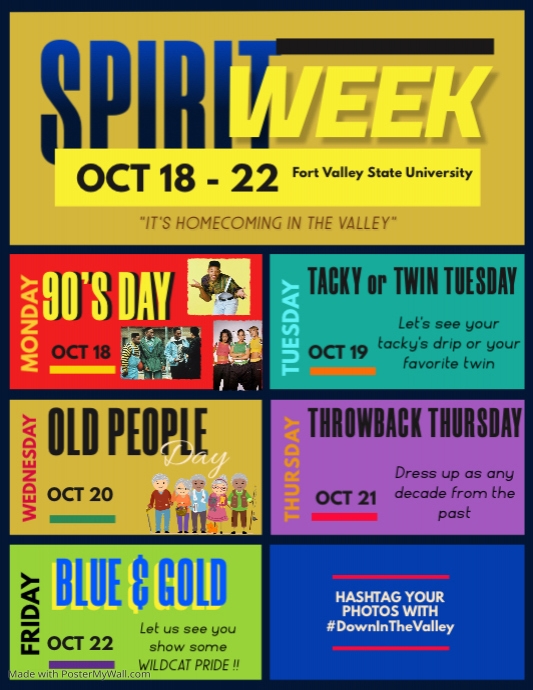 Copy of Copy of Spirit Week Flyer | PosterMyWall