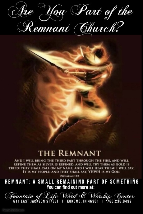 The Remnant Church | PosterMyWall