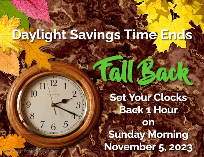 Fall Back 2022 | PosterMyWall