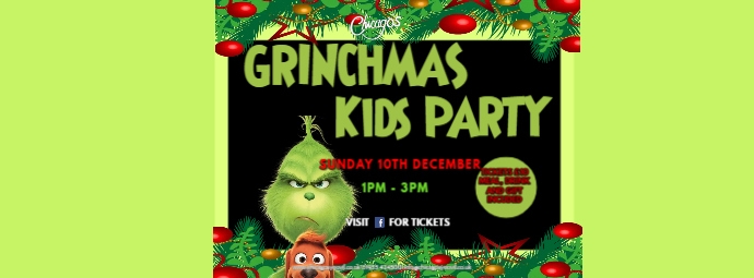 Grinchmas Party facebook cover photo (1) | PosterMyWall