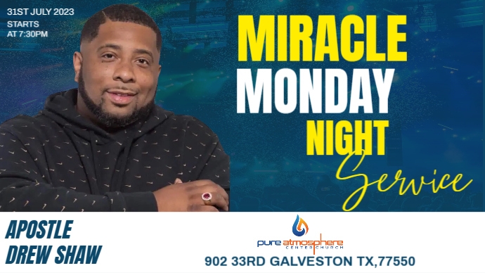 miracle & healing service | PosterMyWall