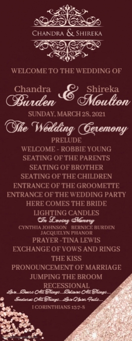 Copy of Front of Program | PosterMyWall