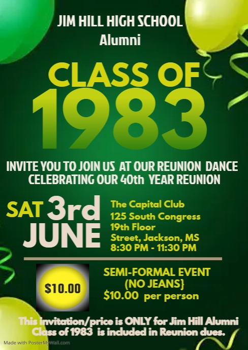 Copy of Class Reunion Flyer | PosterMyWall