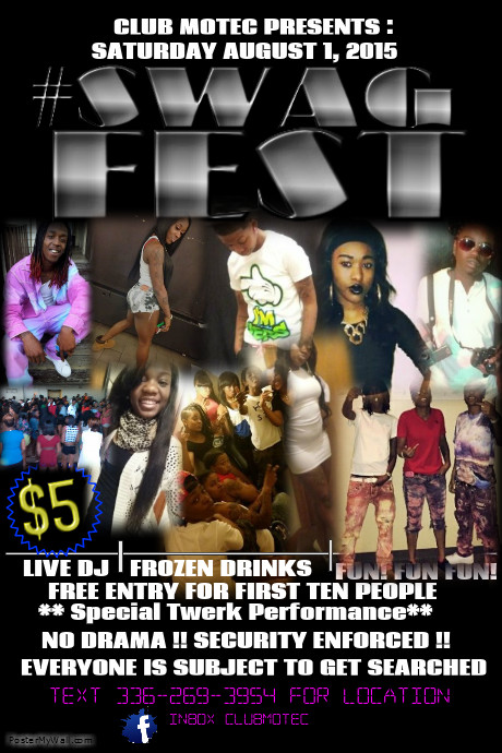SWAGFEST | PosterMyWall