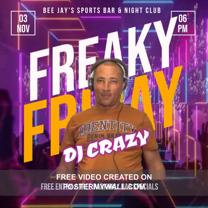 Friday Night Dj Party Poster | PosterMyWall