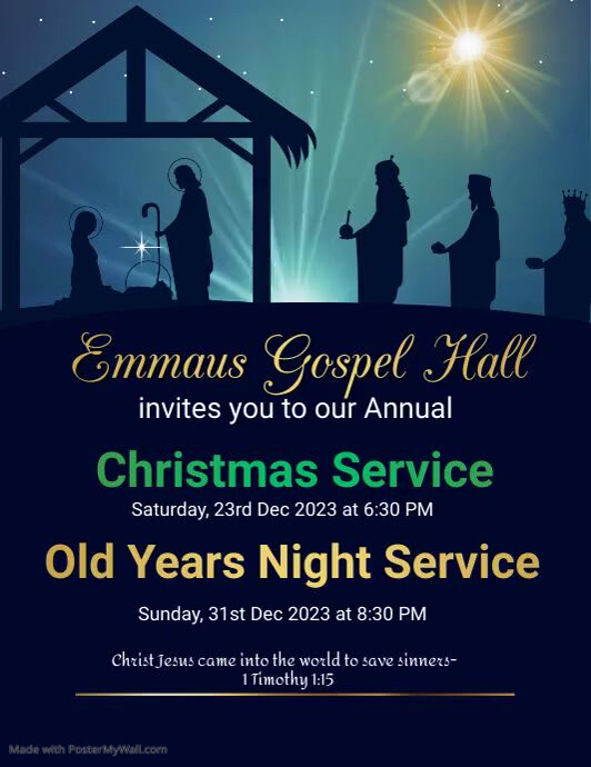 christmas church service, christmas, church | PosterMyWall