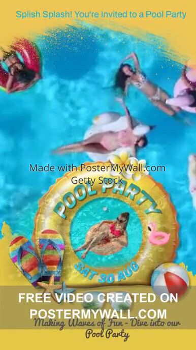 pool party | PosterMyWall