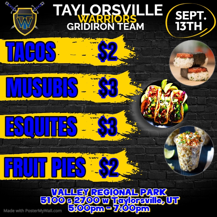 Tacos Menu Ads | PosterMyWall