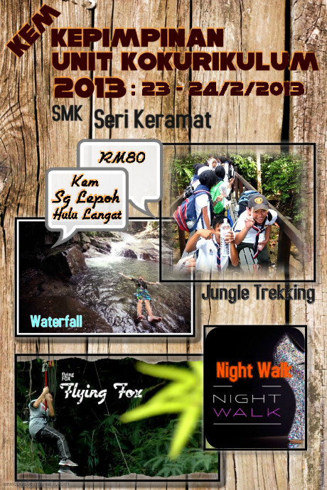 Copy of Kem Kepimpinan Unit Kokurikulum 2013 | PosterMyWall