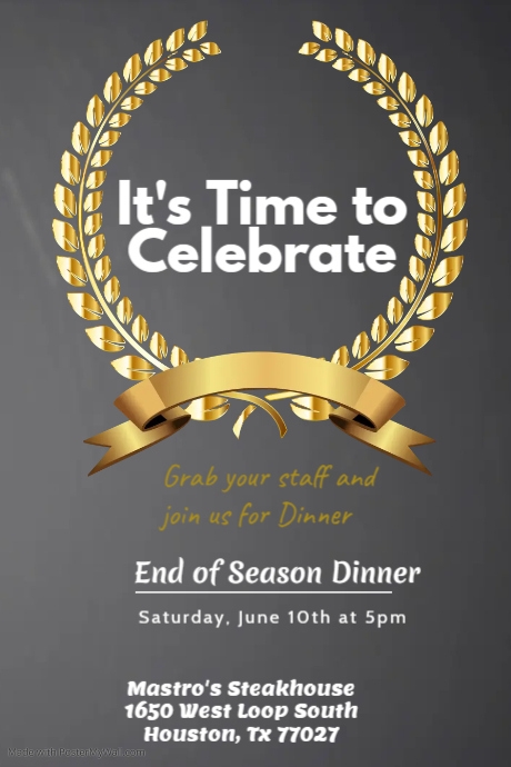 Copy of Golden award event party flyer template | PosterMyWall