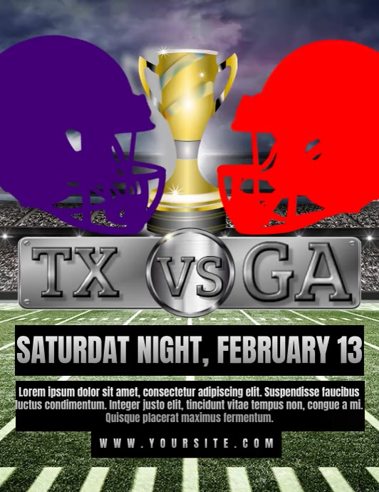 CFP Championship Video Flyer Template | PosterMyWall