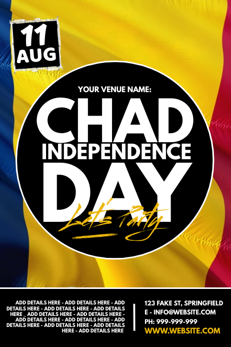 Copy of Chad Independence Day Poster | PosterMyWall
