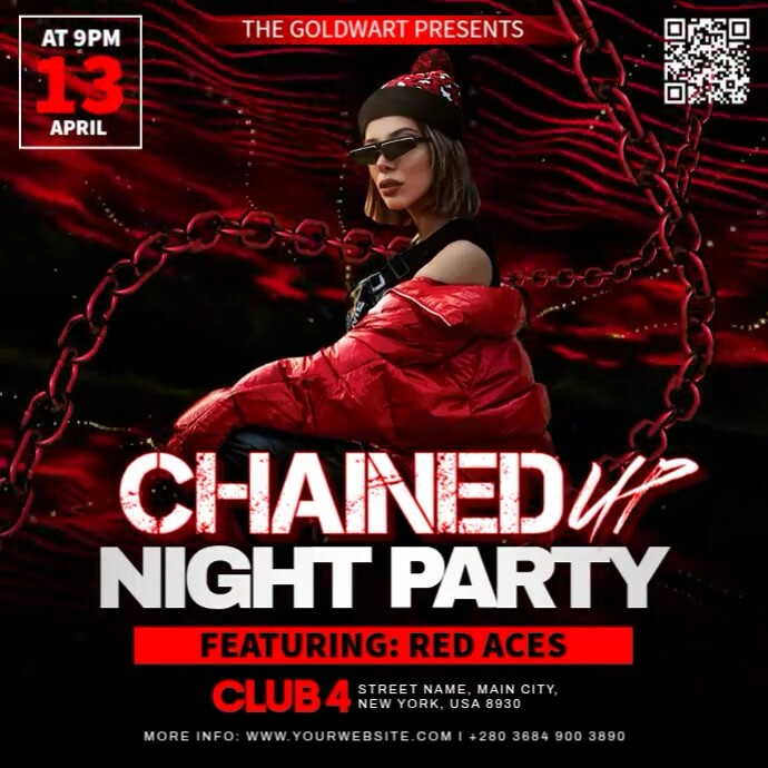 Plantilla de Chained Up | PosterMyWall