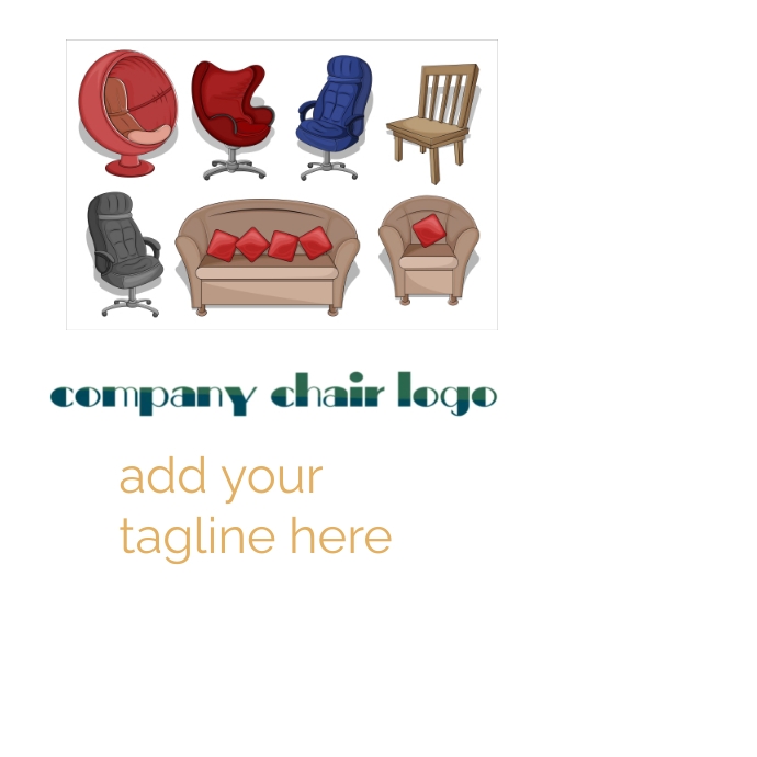 chair company chair logo Template | PosterMyWall