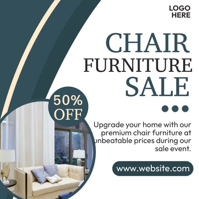 Chair Furniture Sale Ads Template | PosterMyWall