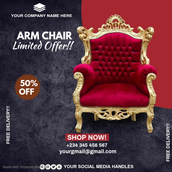 chair sale Template | PosterMyWall