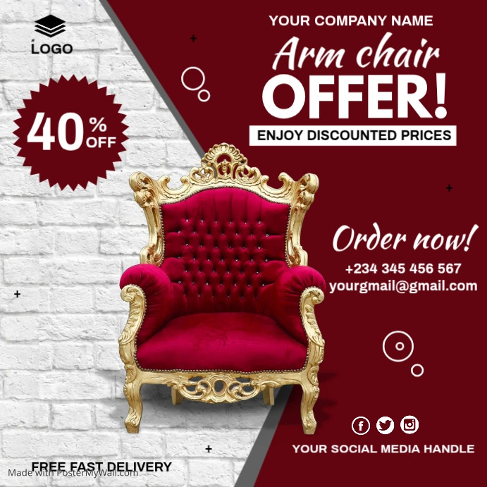 Copy of chair sale | PosterMyWall