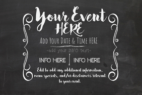 chalk event flyer template | PosterMyWall