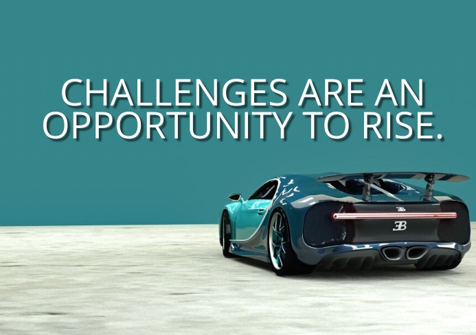 CHALLENGES AND RISE QUOTE TEMPLATE | PosterMyWall