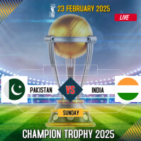 Champion trophy 2025 Template | PosterMyWall