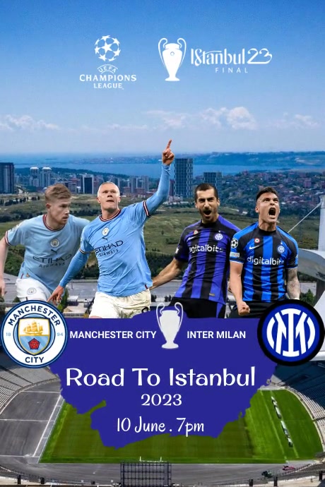 Champions League final 2023 Template | PosterMyWall