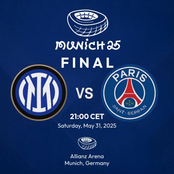 Copy of Champions League Final Match Instagram Post | PosterMyWall