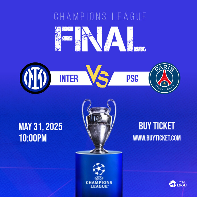 Copy of champions league final match schedule 2025 | PosterMyWall