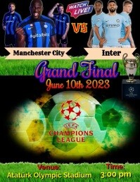 Uefa champions League final 2023 flyer templa Templat | PosterMyWall