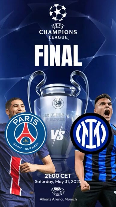 Champions League Schedule Instagram Story Template | PosterMyWall