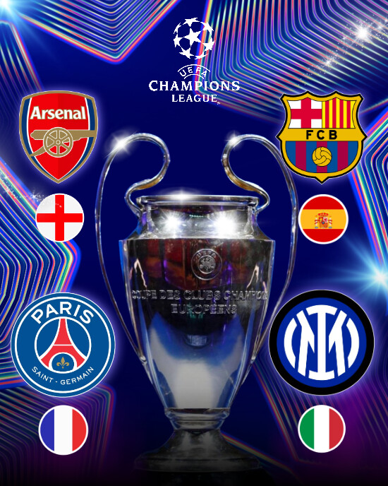 Copy of CHAMPIONS LEAGUE SEMI FINAL POSTER | PosterMyWall