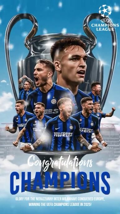 Copy of Champions League Winner 2025 Instagram Reel | PosterMyWall