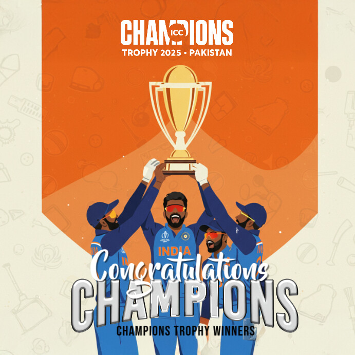 Copy of Champions Trophy 2025 | PosterMyWall